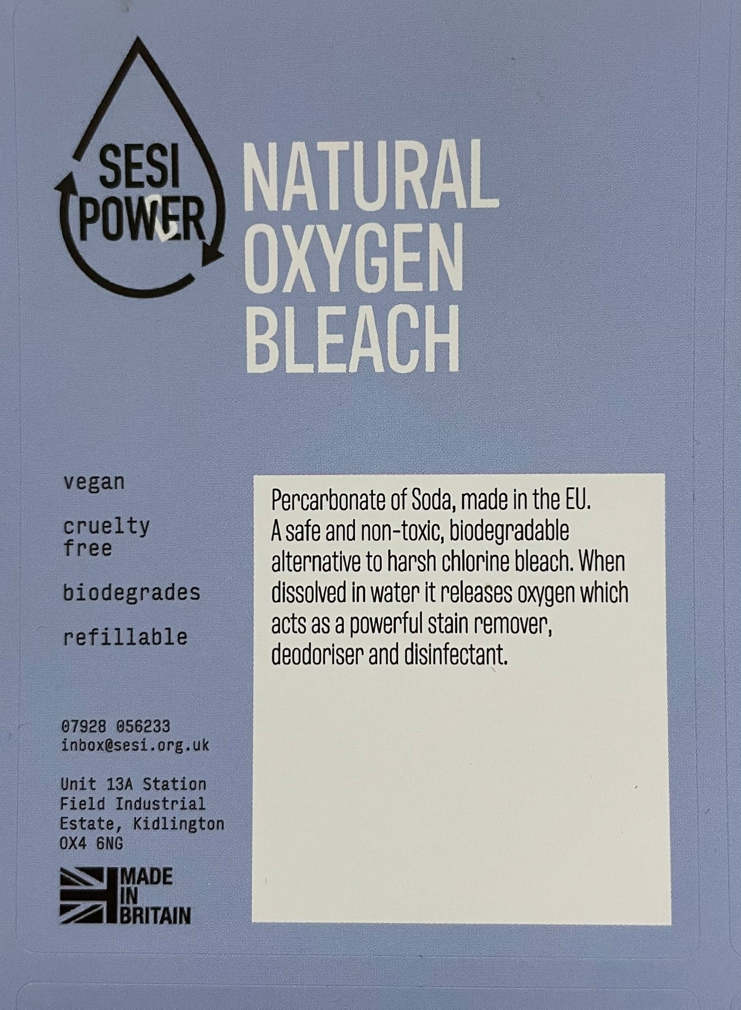 Oxygen Bleach/Green Bleach/Sodium Percarbonate – Orca and Bee